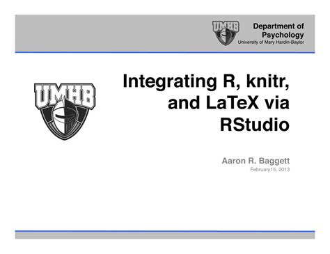 PDF Integrating R Knitr And LaTeX Via RStudio DOKUMEN TIPS