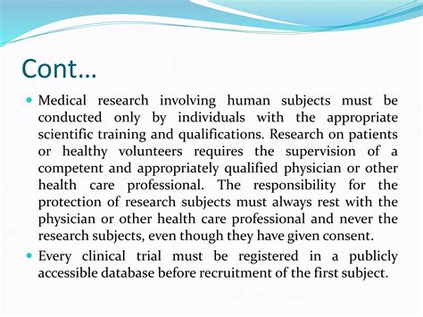 Declaration Of Helsinki Ppt