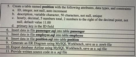 Assignment Scope 1 Create Database Airline 2