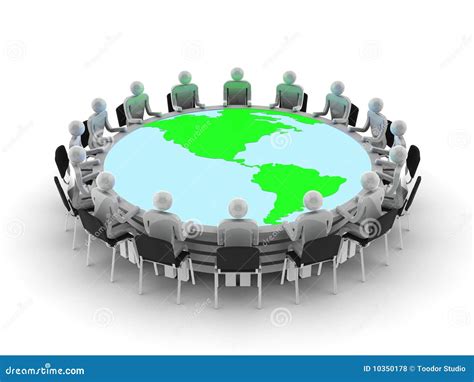 Round Table Discussion Stock Illustration Illustration Of Light 10350178