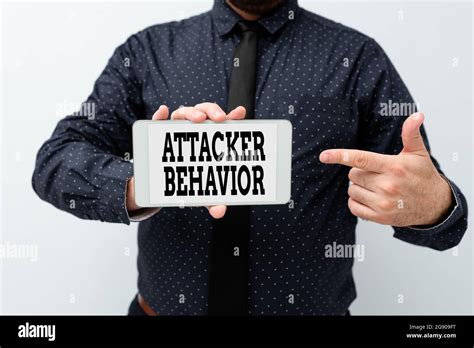 Sign Displaying Attacker Behavior Conceptual Photo Analyze And Predict