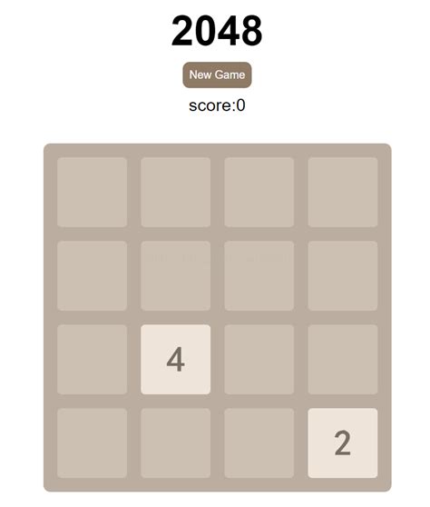 Javascript实现2048小游戏html2048游戏代码 Csdn博客
