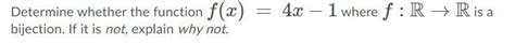 Solved Determine Whether The Function F2 Bijection If