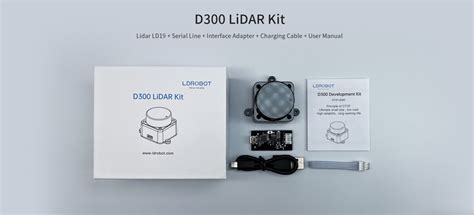 Ldrobot Dtof D300 Lidar Kit Ros Car Slam Navigation Scanning Laser Radar Sensor Ld19 Laserse