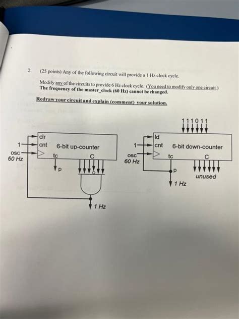 Solved 2 25 Points Any Of The Following Circuit Will Chegg Com