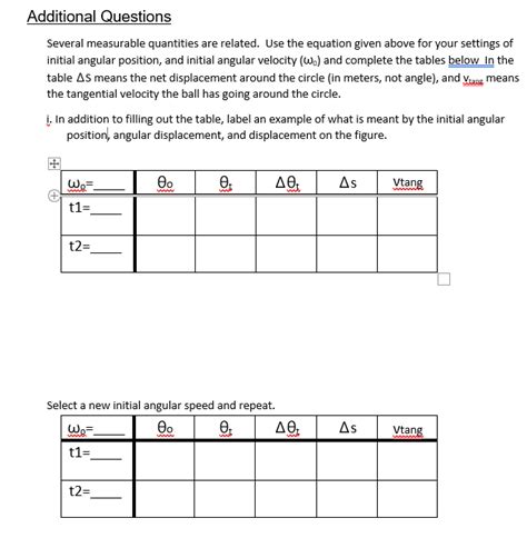 Worksheet For Exploration Constant Angular Chegg
