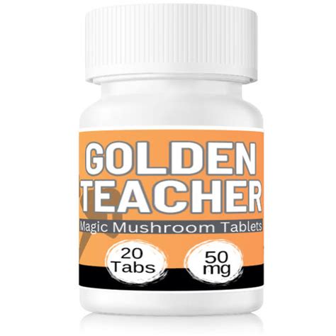 Magic Mushroom Golden Teacher Microdose Tabs 50mg Medical High