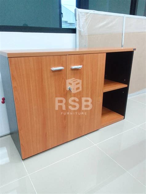 ตู้เก็บเอกสาร ขนาด 120 X 40 สูง 80 Cm 2 บานเปิด 2 ชั้นโล่ง รหัส 2597 โต๊ะทำงาน โต๊ะ