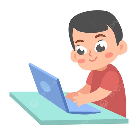 Clipart De Crianca Laptop