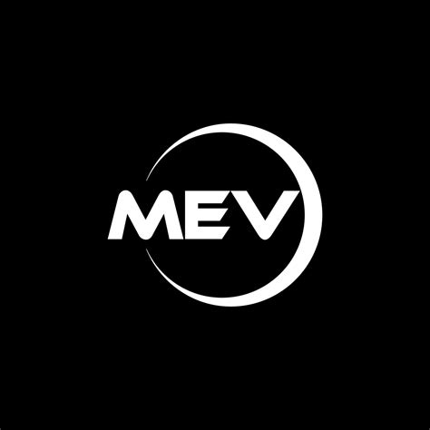 Mev Letter Logo Design In Illustration Vector Logo Calligraphy