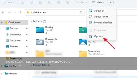 Cara Menghapus Recent Files Dan Folders Di Windows 11 10 Di 2025 Ditulis ID