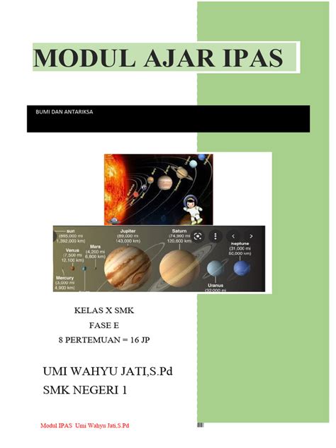 modul ipas bumi dan antariksa pdf