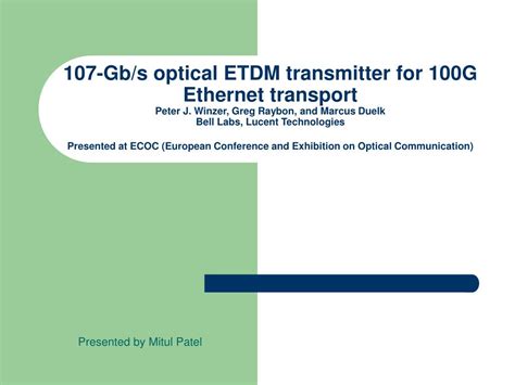 Ppt Time Resolved Optical Imaging Through Turbid Media Using A Fast Data Acquisition System