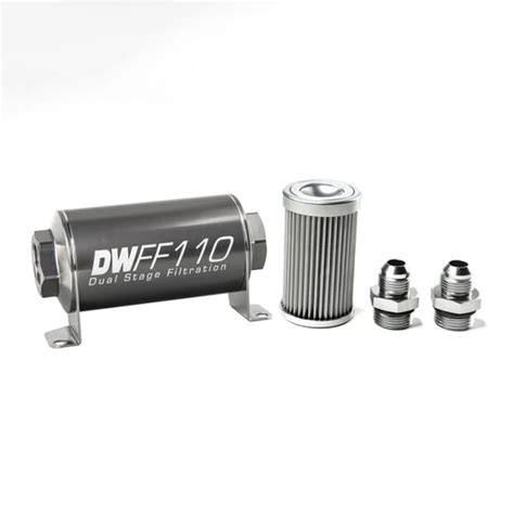 Deatschwerks Stainless Steel 8an 10 Micron Universal Inline Fuel