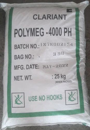 Polyethylene Glycol 4000 Peg4000 25 Kg Bag At ₹ 195kg In Haridwar