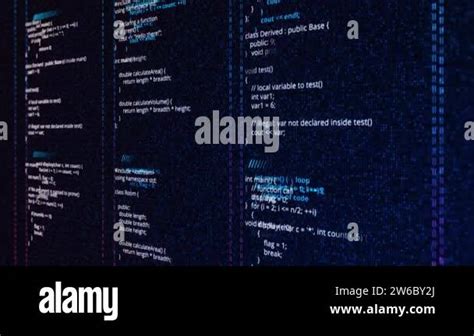 Html And Css Code Developing On Dark Background Seamless Loop
