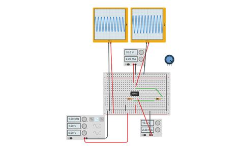 Circuit Design Noninverting Opamp Tinkercad