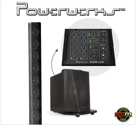 Powerwerks SYSTEM ONE Watt Portable Line Array PA System With Bluetooth SOLD OUT South