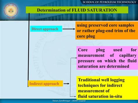 Class 12adetermination Of Fluid Saturationpdf Geology Science