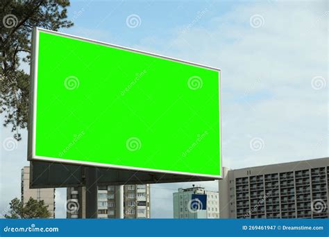 Chroma Key Compositing Broadcaster Against Green Screen Banner Design Stock Image