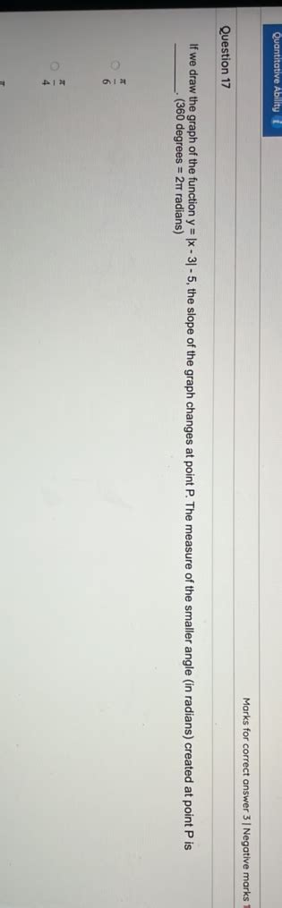 Quantitative Ability Marks For Correct Answer StudyX