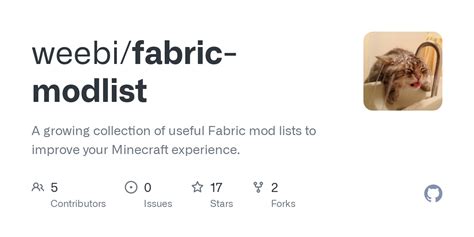 GitHub Weebi Fabric Modlist A Growing Collection Of Useful Fabric Mod Lists To Improve Your