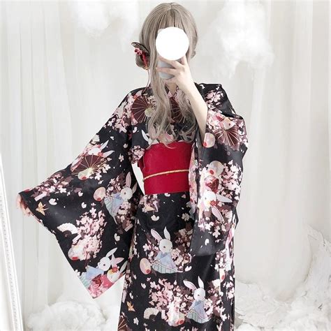 3 Colours Japanese Kimono Black Kimono White And Pink Kimono Light