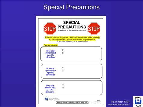 Ppt Isolation Precaution Signage In Washington State Powerpoint