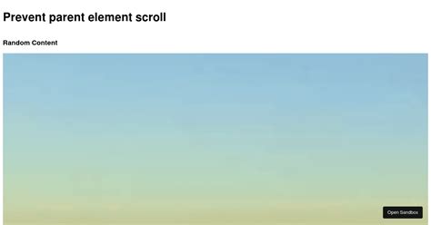 Iframe Scrolling Issue Codesandbox