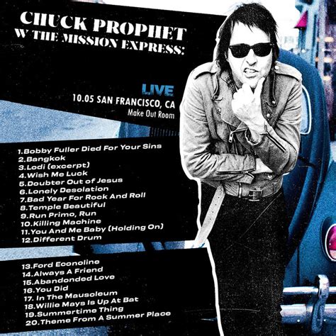 Live At The Make Out Room Chuck Prophet And The Mission Express Chuck