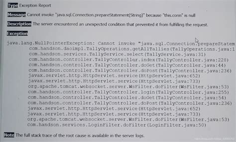 Cannot Invoke “javasqlconnectionpreparestatementstring“because “nn“ Is Nullcannot