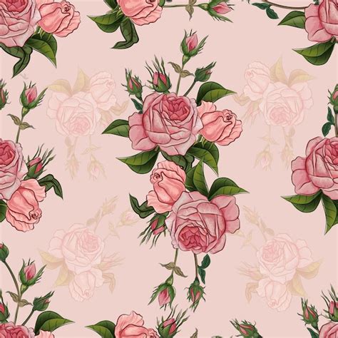 Premium Vector Flower Seamless Pattern
