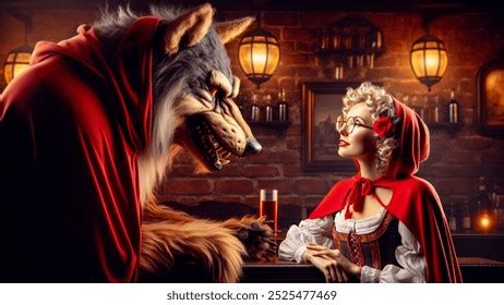 Big Bad Wolf Little Red Riding Hood Cartoon