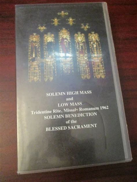 Solemn High Mass And Low Mass Blessed Sacrament Vhs Video Tape New £4