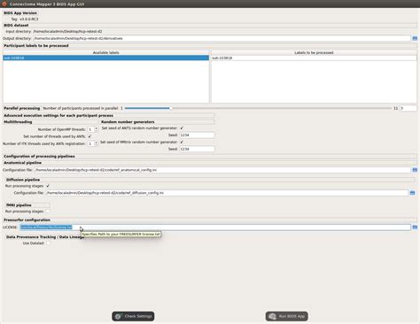 Graphical User Interface — Connectome Mapper 3