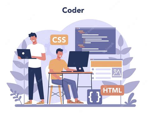 Premium Vector Typersetter Concept Website Constructing Process Of Creating Website Coding
