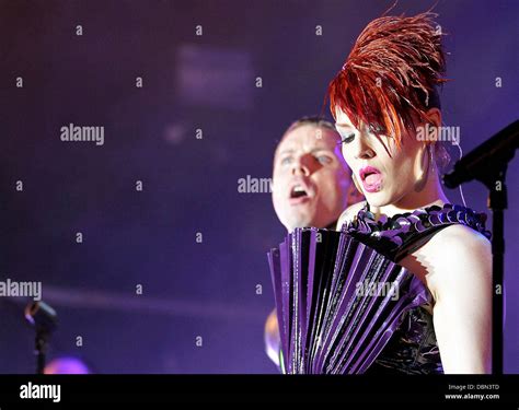 Ana Matronic Of The Scissor Sisters Peforming At Sandown Park Esher