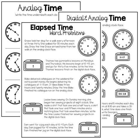 Analog Clock Worksheets Grade 4 Free Cut And Paste Clock Worksheets