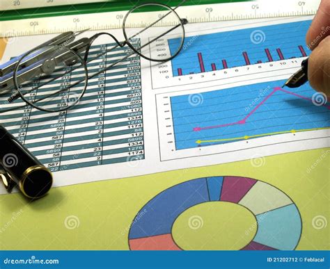 Graphs Monitoring Stock Photo Image Of Factor Circle