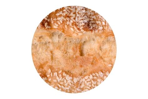 Premium Photo Crispy Wheat Flour Baguette With Sesame Seeds On A