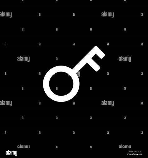 Key Icon For Simple Flat Style Ui Design Stock Vector Image Art Alamy