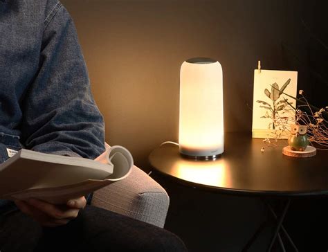 This Touch Sensitive Table Lamp Diffuses Light For A Calming Atmosphere