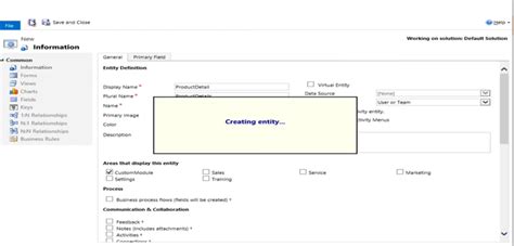 how to customize entities and fields in dynamics 365 crm