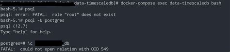 Bug Can T Connect Database After Run VACUUM FULL Issue Timescale Timescaledb GitHub
