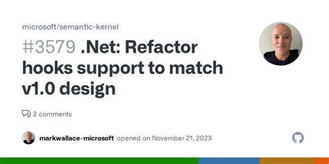 Net Refactor Hooks Support To Match V10 Design · Issue 3579 · Microsoftsemantic Kernel · Github