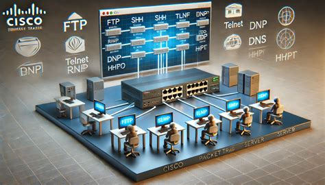 Cisco Packet Tracer Ftp Ssh Telnet Rdp Dns