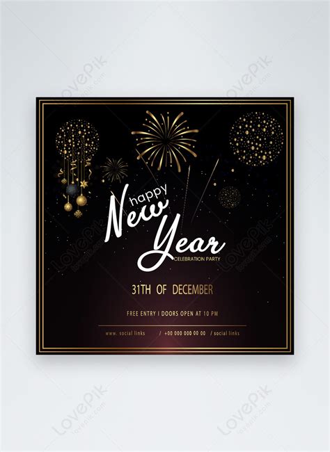 아름다운 새해 인사말 포스터 디자인 이미지 사진 450156880 무료 다운로드