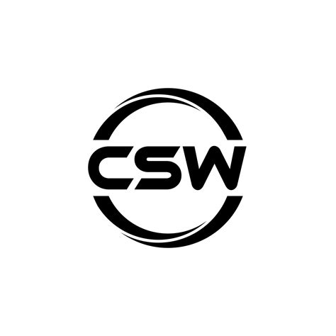 Csw Letter Logo Design In Illustration Vector Logo Calligraphy Designs For Logo Poster