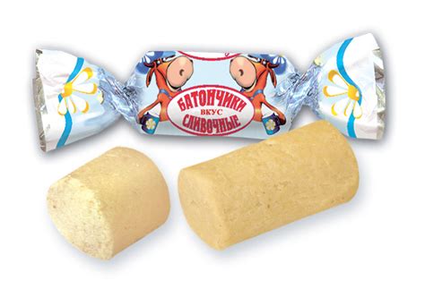 Конфеты "Батончики" вкус сливочные