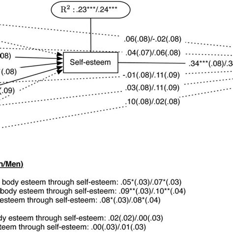 Path Model Presenting Direct And Indirect Relationships Between